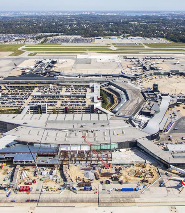 BWI Concourse A/B Connector and Baggage Handling System | Clark ...